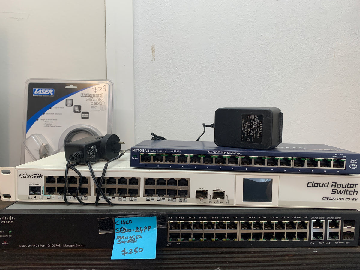 Cisco SF300-24PP managed switch – Townsville Computer Recyclers