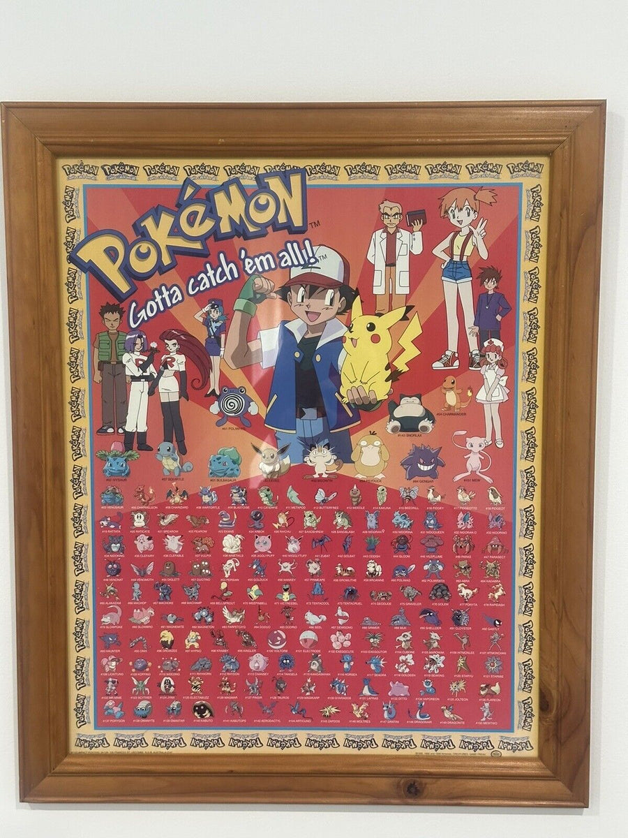 Pokemon poster - framed – Townsville Computer Recyclers